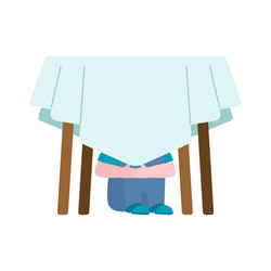Boy Under Table Vector Images (27)