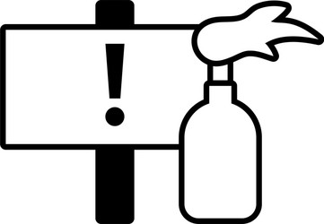 Fire bottle symbol violence on white background Vector Image