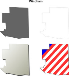 Kitsap map icon set Royalty Free Vector Image - VectorStock