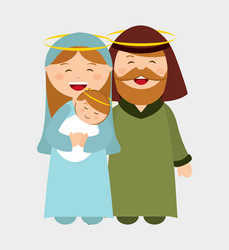 Jesus christ baby manger characters Royalty Free Vector