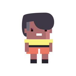 Flat 8-bit woman Royalty Free Vector Image - VectorStock