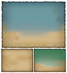 Old burning paper burn parchment torn page Vector Image