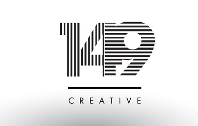 149 black and yellow number logo design Royalty Free Vector