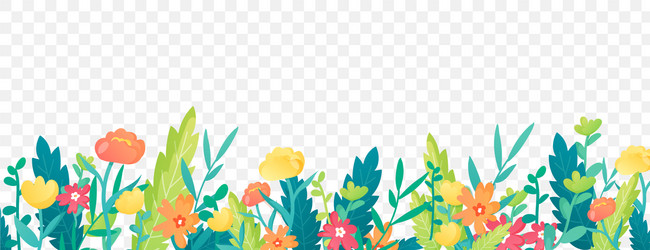May Flowers Clipart Border