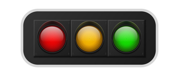 Traffic road realistic signs signage signal Vector Image