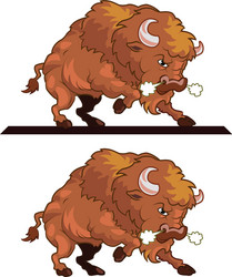Angry Bison Vector Images (over 3,200)