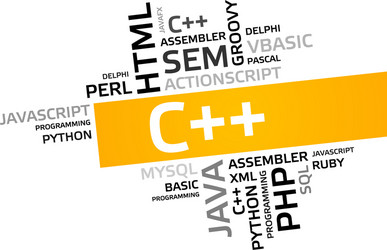 Delphi word cloud tag cloud graphic Royalty Free Vector