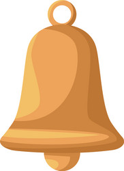 Golden bell icon Royalty Free Vector Image - VectorStock