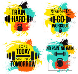 Fitness Motivational Quotes Vector Image Vector Images (over 5,300)