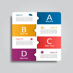 Infographic template can Royalty Free Vector Image