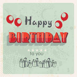 Happy birthday inscription in multicolored paper Vector Image