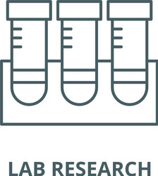 Science in school lab tests line icon Royalty Free Vector