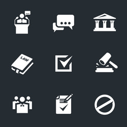 Jury trial isometric composition Royalty Free Vector Image