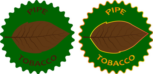 Tobacco cigar sticker Royalty Free Vector Image