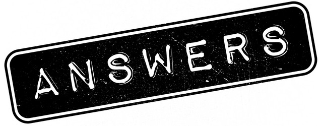 Answers rubber stamp Royalty Free Vector Image