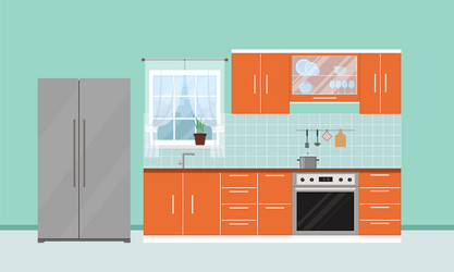 House Kitchen Interior Vector Images (over 23,000)