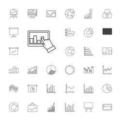 12 diagram icons Royalty Free Vector Image - VectorStock