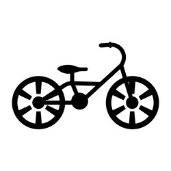 Kids bike icon Royalty Free Vector Image - VectorStock