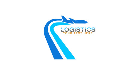 Logistics template for logo sticker stickers Vector Image