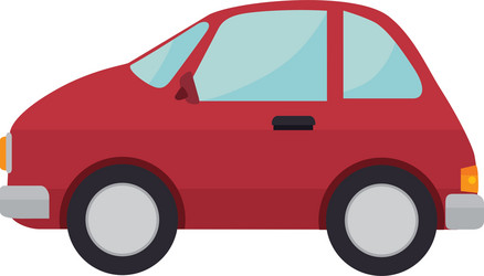 Red car Royalty Free Vector Image - VectorStock