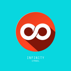 Hand drawn infinity sign Royalty Free Vector Image