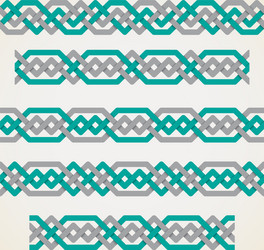 Seamless islamic border Royalty Free Vector Image