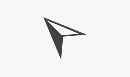 South arrow icon compass Royalty Free Vector Image