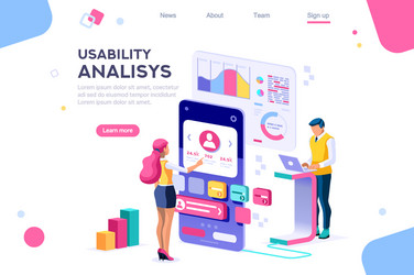 Design of the mobile app ui ux a set gui Vector Image