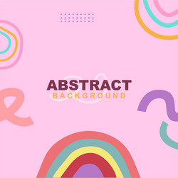 Hand draw child like love abstract background Vector Image