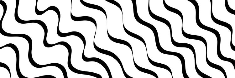 Abstract black curly line isolated on white Vector Image