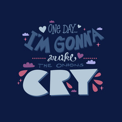 Funny hand drawn motivating calligraphy lettering Vector Image