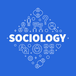 Sociology patterns of social relationships Vector Image