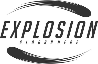 Swoosh comic logo energy effect comet Royalty Free Vector