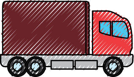 Cargo truck vehicle Royalty Free Vector Image - VectorStock