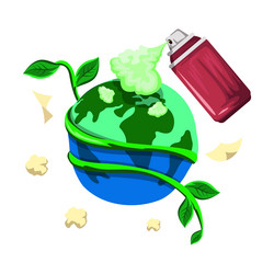 Go Green Paperless Vector Images (74)