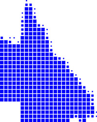 Map of queensland Royalty Free Vector Image - VectorStock