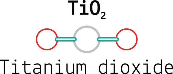 Tin titanium nitride molecule Royalty Free Vector Image