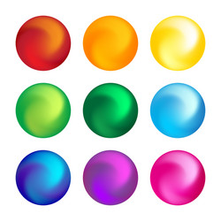 Set of color balls Royalty Free Vector Image - VectorStock
