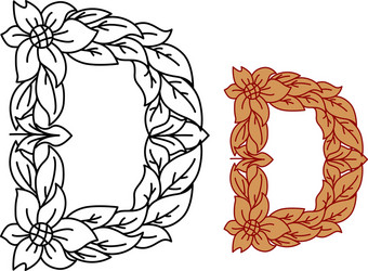 Calligraphy Letter D Designs