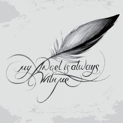 My angel is always with me 3 Royalty Free Vector Image