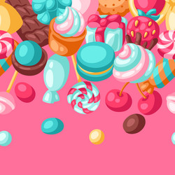 Big set isolated sweets Royalty Free Vector Image