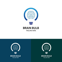 Safe brain logo design template Royalty Free Vector Image
