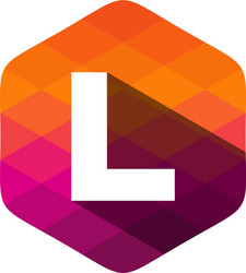 Z hexagon pixel letter shadow logo icon design Vector Image