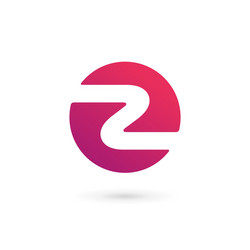 Letter z number 2 mosaic logo icon design template
