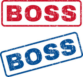 Boss rubber stamp Royalty Free Vector Image - VectorStock