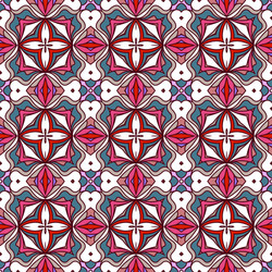 Abstract mosaic ornament seamless pattern Vector Image