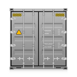 Blue shipping container Royalty Free Vector Image