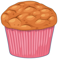 A tray of muffin cartoon Royalty Free Vector Image