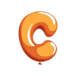 Letter donut alphabet on white Royalty Free Vector Image
