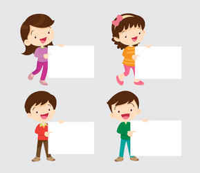 Children Holding Math Shape Royalty Free Vector Image